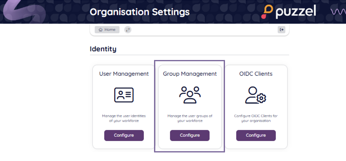 Group Management in Organisation Settings | Puzzel Help Centre
